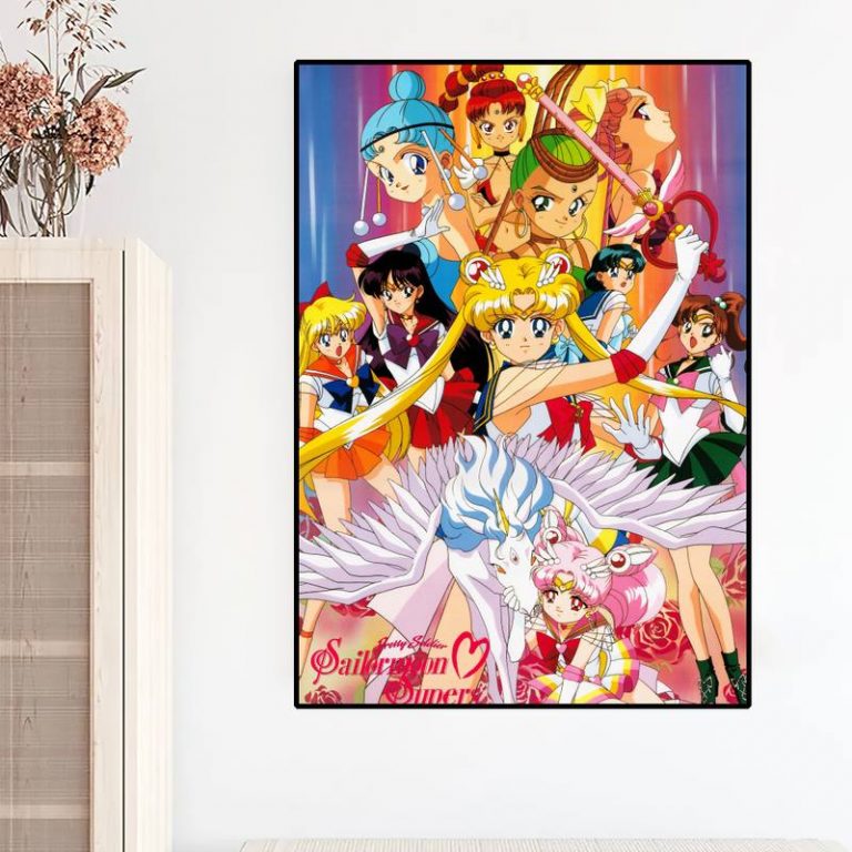 Sailor Moon Design Canvas Wallart - Sailor Moon Merch
